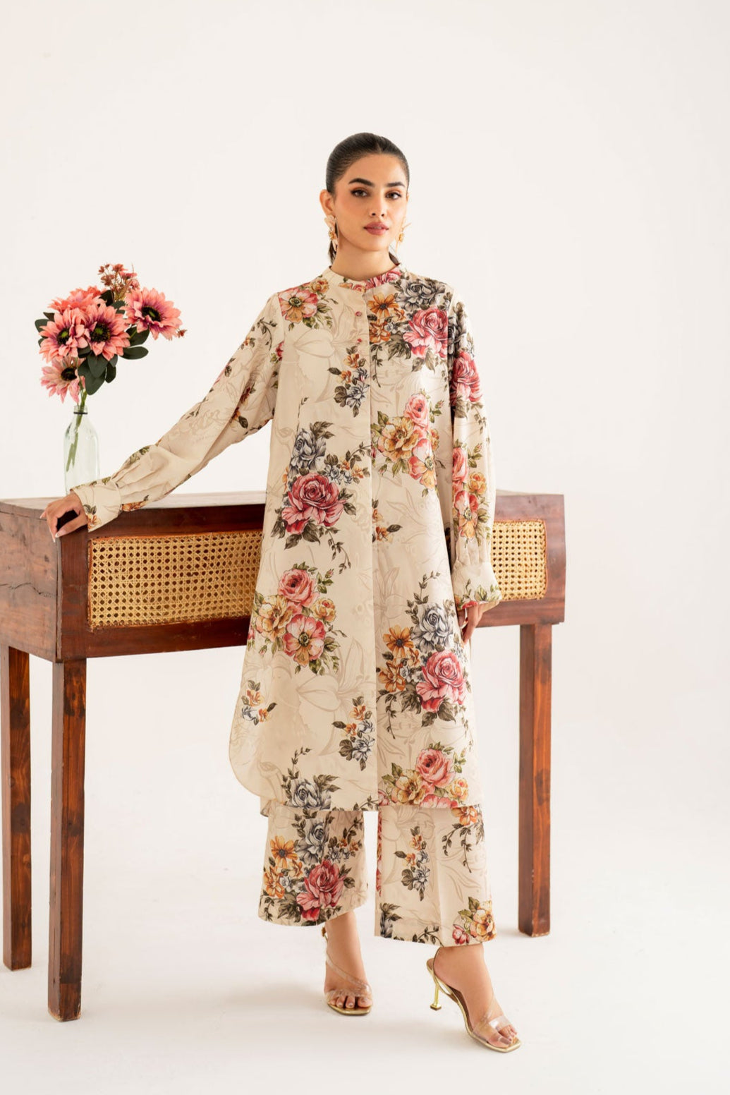 Co-ord Sets Pakistani Silk Dresses – Akbar Aslam